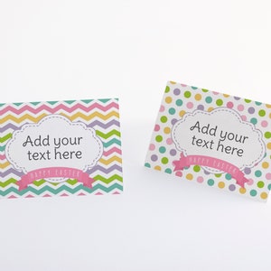 Party / Easter Place Cards PRINTABLE Buffet Sign, Editable in Corjl ...