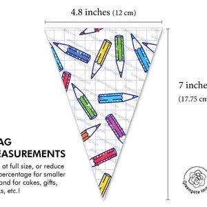White School Doodles Bunting - PRINTABLE Banner for Teachers, Open ...