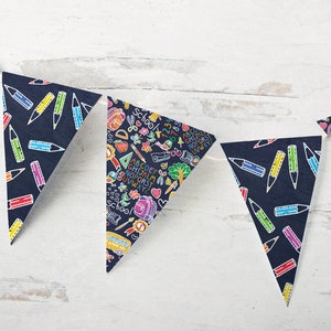 Black School Doodles Bunting - PRINTABLE Banner for Teachers, Open ...