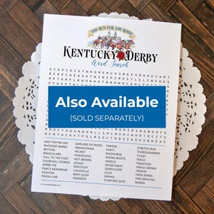 Kentucky Derby Bingo - 50 PRINTABLE Unique Cards. Instant Digital ...