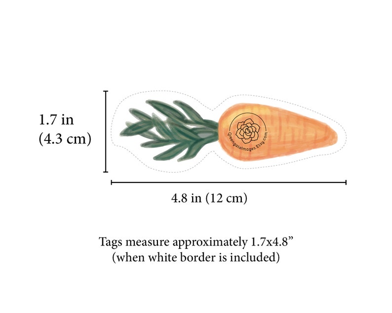 Carrot Gift Tags Corjl Editable Favor Tag Printable Hang - Etsy