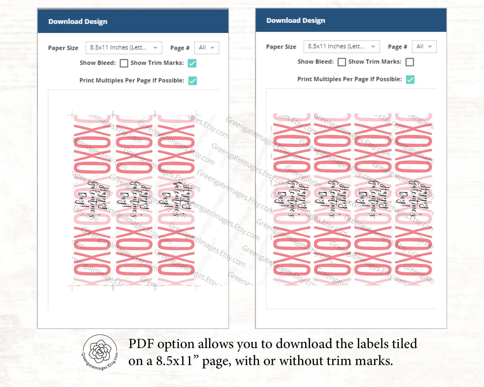 Valentine Water Bottle Label - Printable, Corjl Editable, Beverage Wrap ...