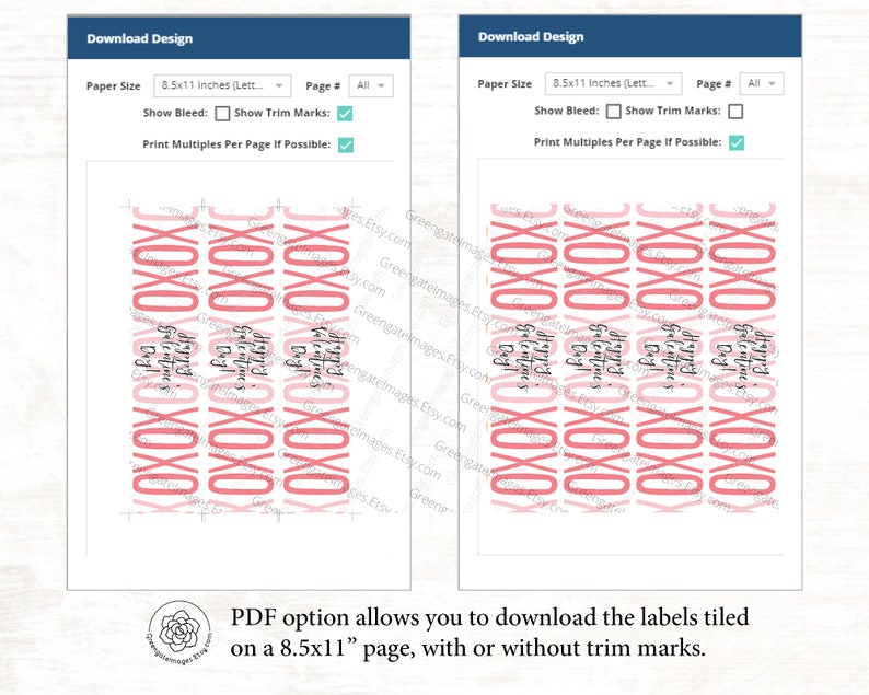 Valentine Water Bottle Label - Printable, Corjl Editable, Beverage Wrap ...