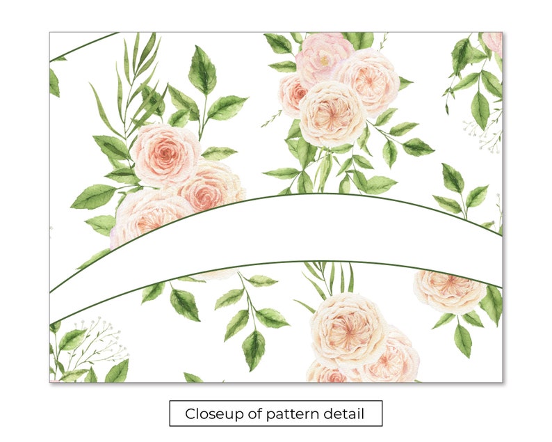 Peachy Pink Roses Cupcake Wrappers - PRINTABLE Floral Cupcake Wraps ...