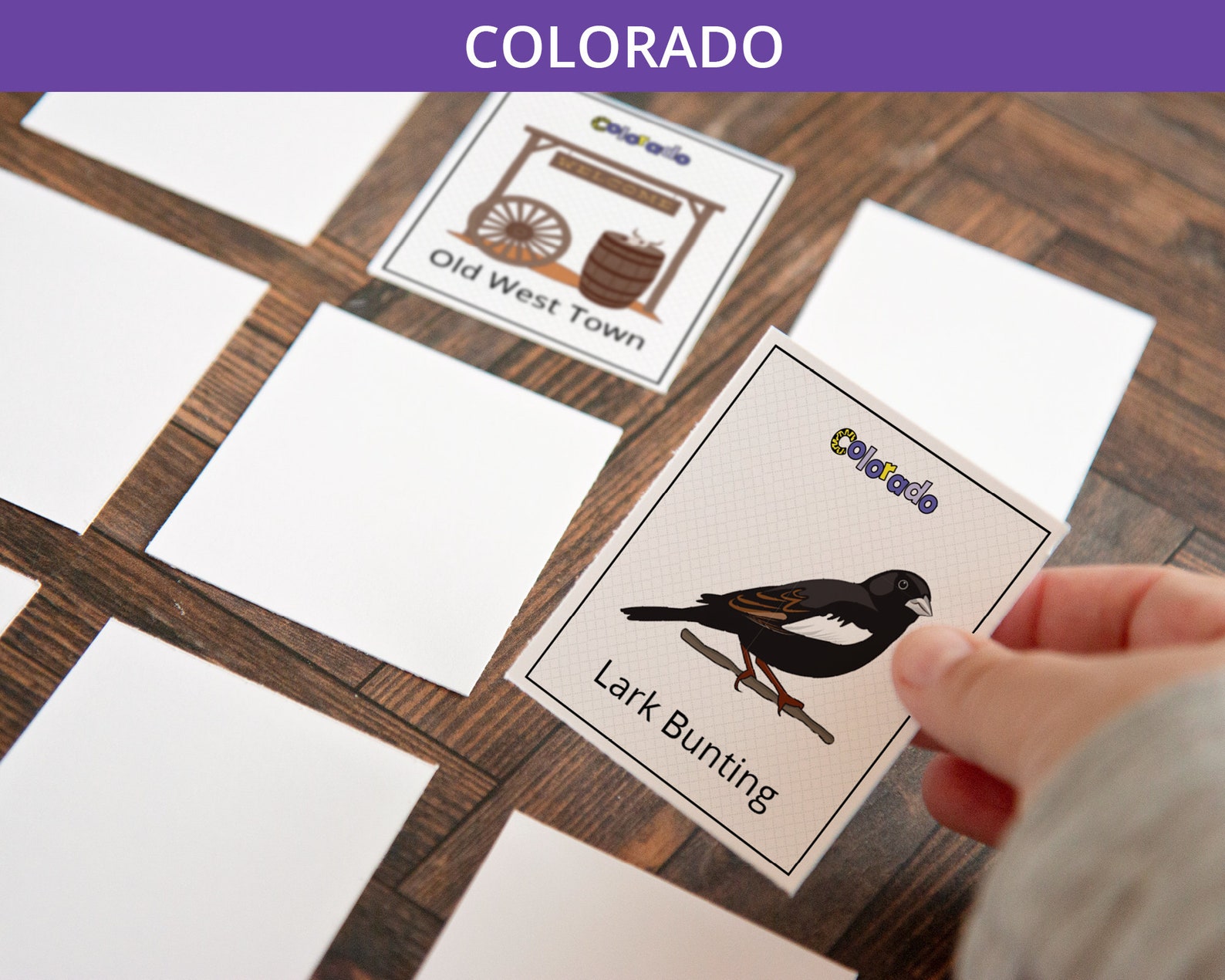 Colorado Memory Game - PRINTABLE Downloadable Activity PDF. Matching ...