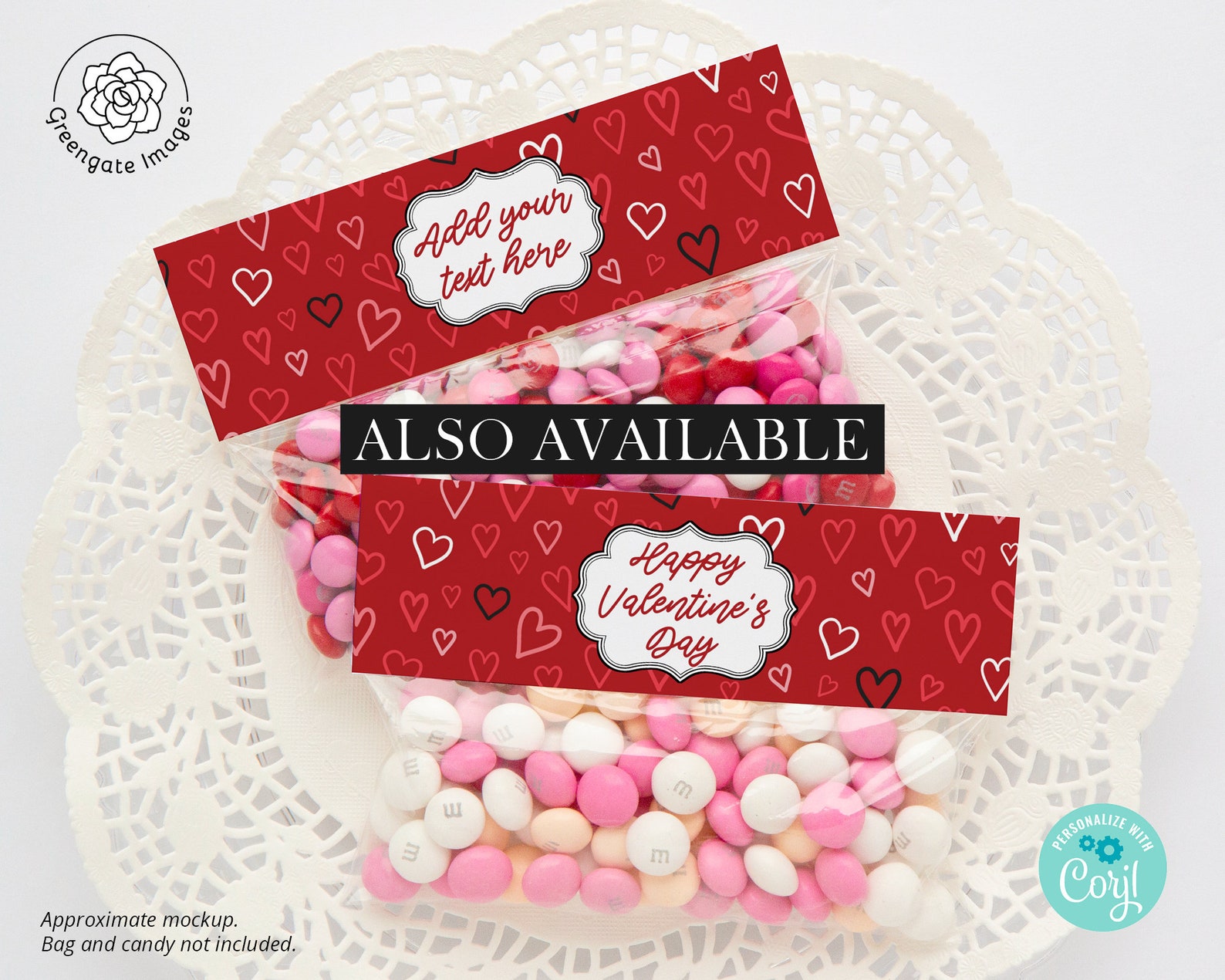 Valentine Water Bottle Label Printable Corjl Editable - Etsy