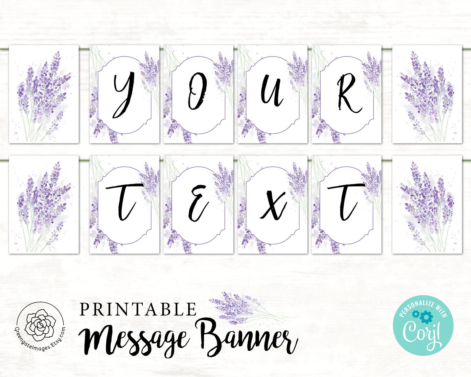 Lavender Party Pack Lavender flower printables variety | Etsy