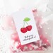 Cherry Gift Tags Printable Gift Tag Editable Corjl Favor - Etsy