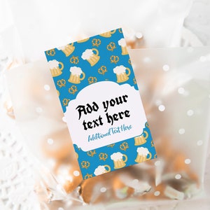 Oktoberfest Gift Tag - Printable Gift Tag, Favor Tag, Hang Tag, Edit in ...