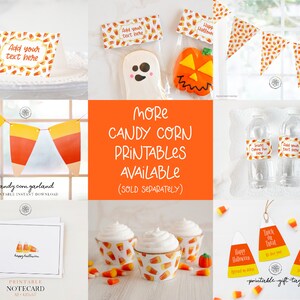 Printable Candy Corn Cupcake Wrappers - Instant Download Halloween ...