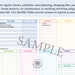 Printable Task List Editable List Page Color and Black - Etsy