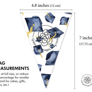 Navy Blue Graduation Bunting - PRINTABLE Graduation Cap Design, Party ...