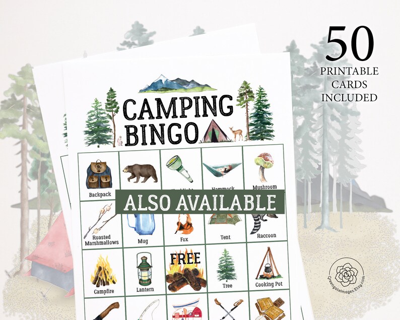 National Parks Bingo 50 Cards PRINTABLE Senior Citizen | Etsy
