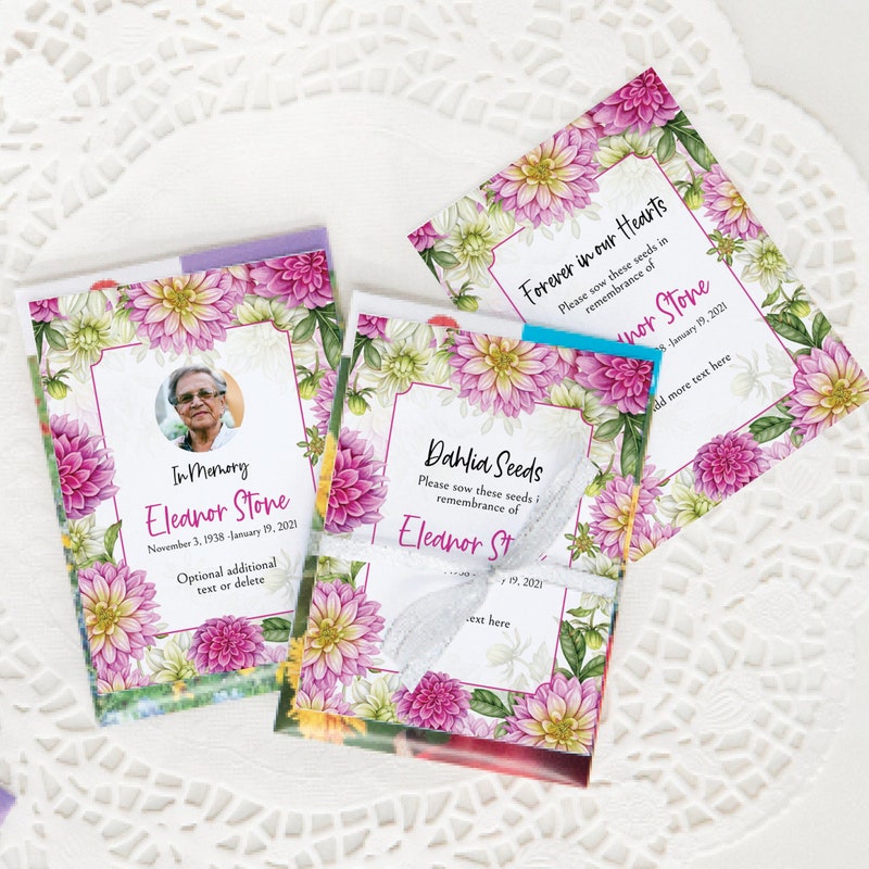 Memorial Seed Packet - Etsy