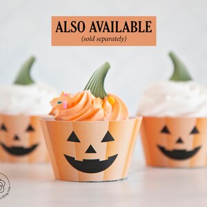 Black Cat Cupcake Wrappers PRINTABLE Halloween Cupcake | Etsy