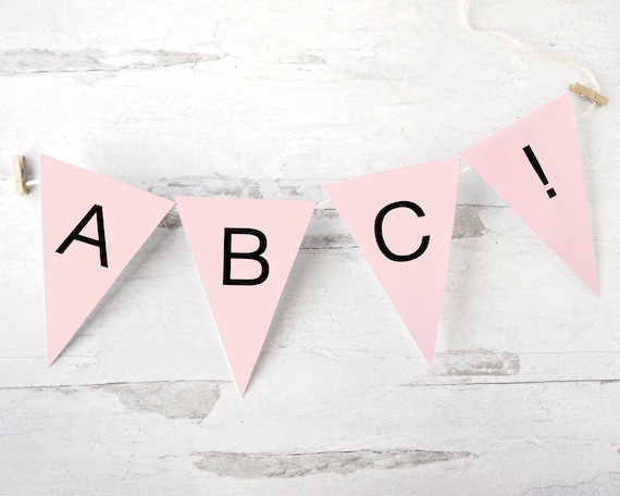 Pink Printable Bunting