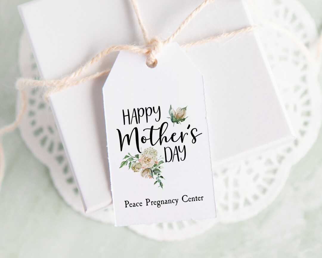 Mother's Day Gift Tags - Printable Gift Tag, Editable Corjl, Favor Bag ...