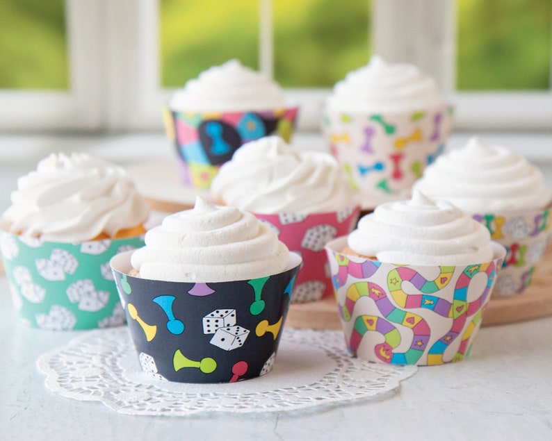 BUNDLE Board Game Cupcake Wrappers PRINTABLE Instant - Etsy