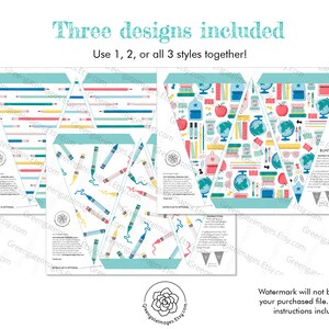 School/classroom Bunting - PRINTABLE Banner for Teachers, Back to ...