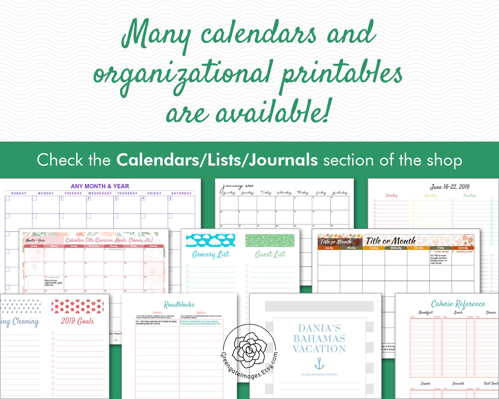 11x17 Calendar Template - Editable Landscape Calendar, Any Month, A3 ...