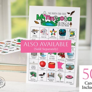 Minnesota Memory Game - PRINTABLE Downloadable Activity PDF. Matching ...