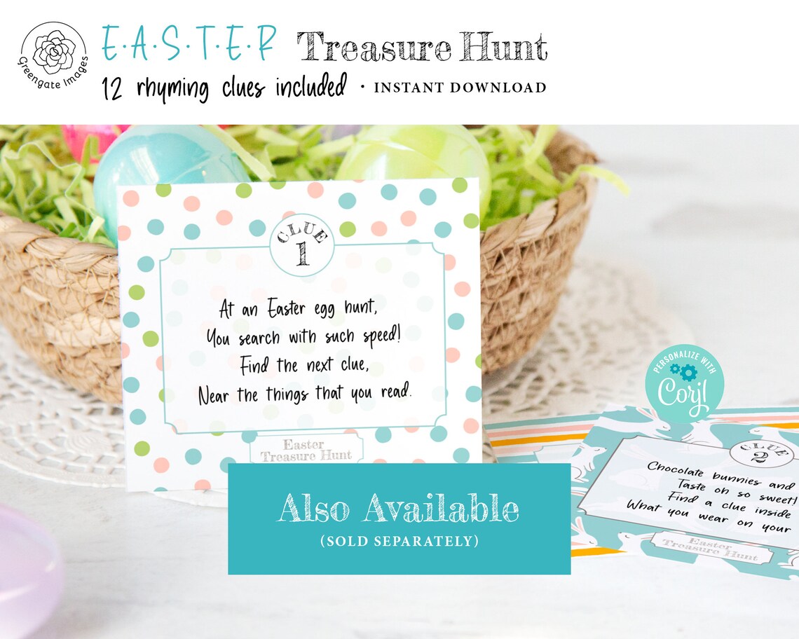 Easter Egg Message Slips. PRINTABLE Tags to Go in Plastic Easter Eggs ...