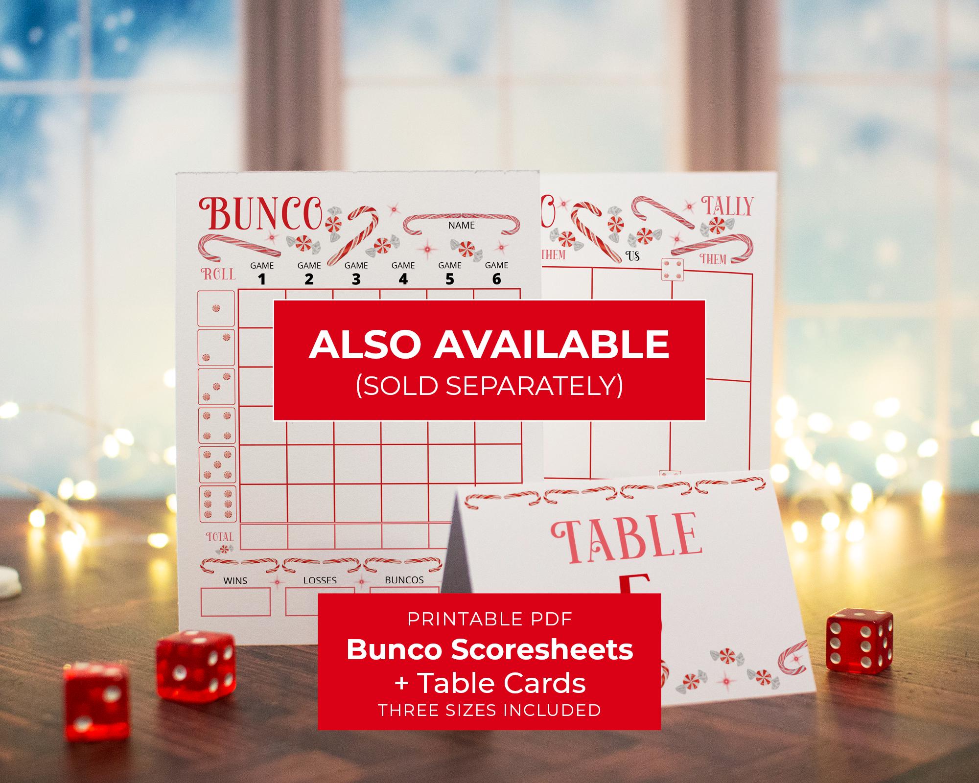 Candy Cane Bingo - 50 PRINTABLE Unique Cards. Instant Download PDF ...