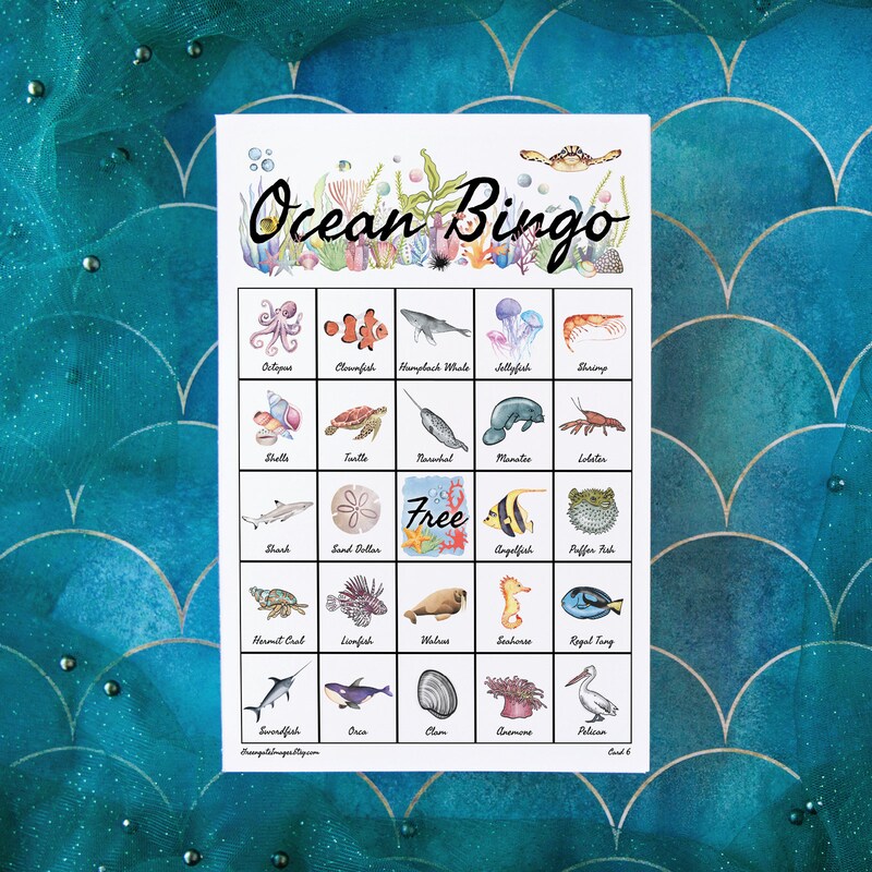 Sea Bingo - Etsy