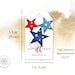 Patriotic Gift Tag - Printable & Corjl Editable / Red Blue Stars Gift ...