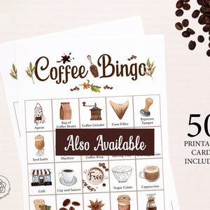 Chocolate Bingo Cards: Printable Bingo Cards Color Pictures | Etsy