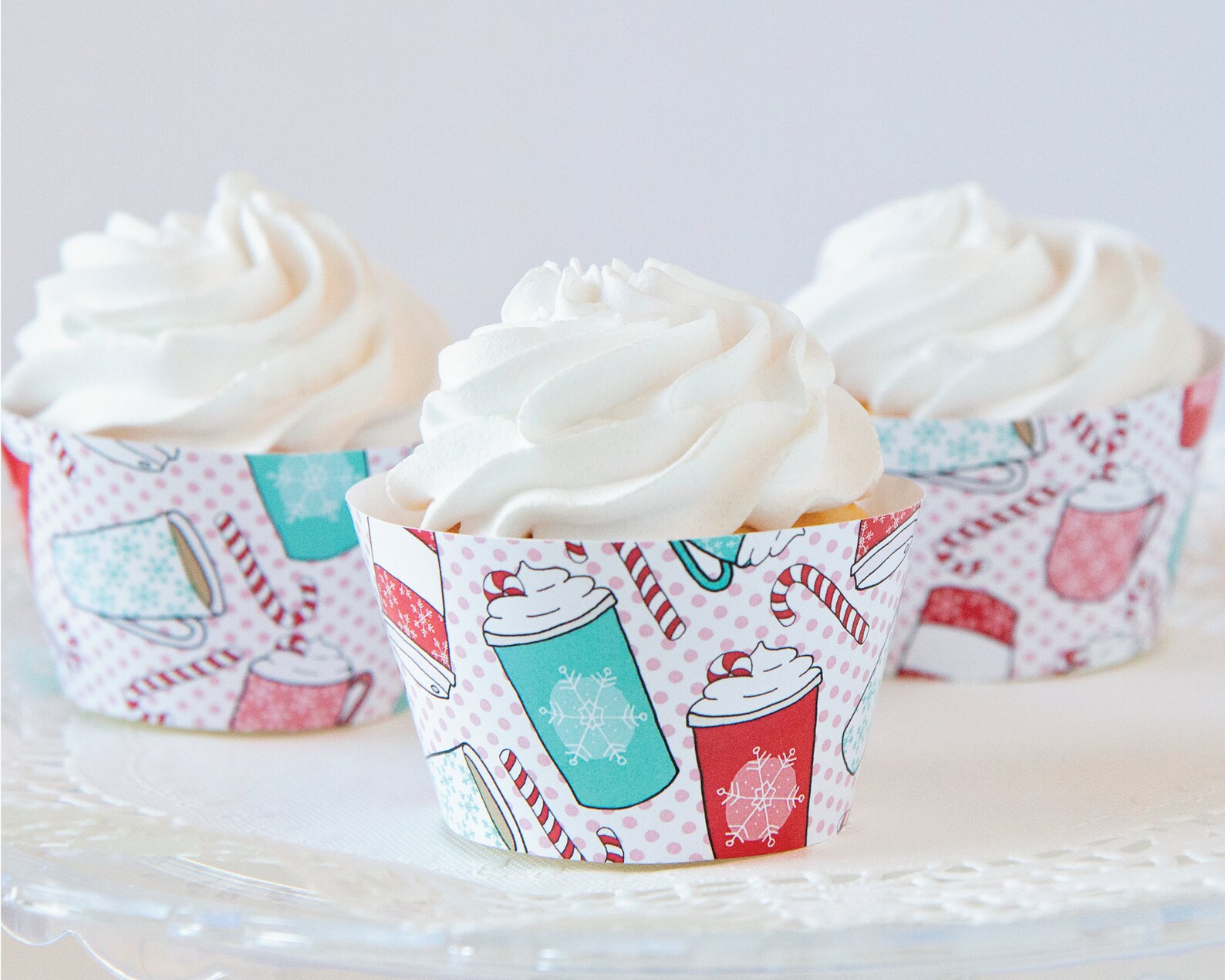 Hot Chocolate Cupcake Wrappers Printable Cupcake Wrappers - Etsy