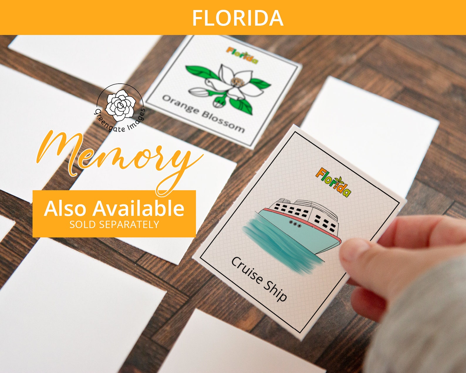 Florida Bingo Cards - 50 PRINTABLE Unique Cards You Download Instantly ...