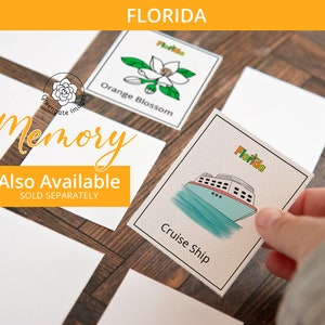 Florida Bingo Cards - 50 PRINTABLE Unique Cards You Download Instantly ...