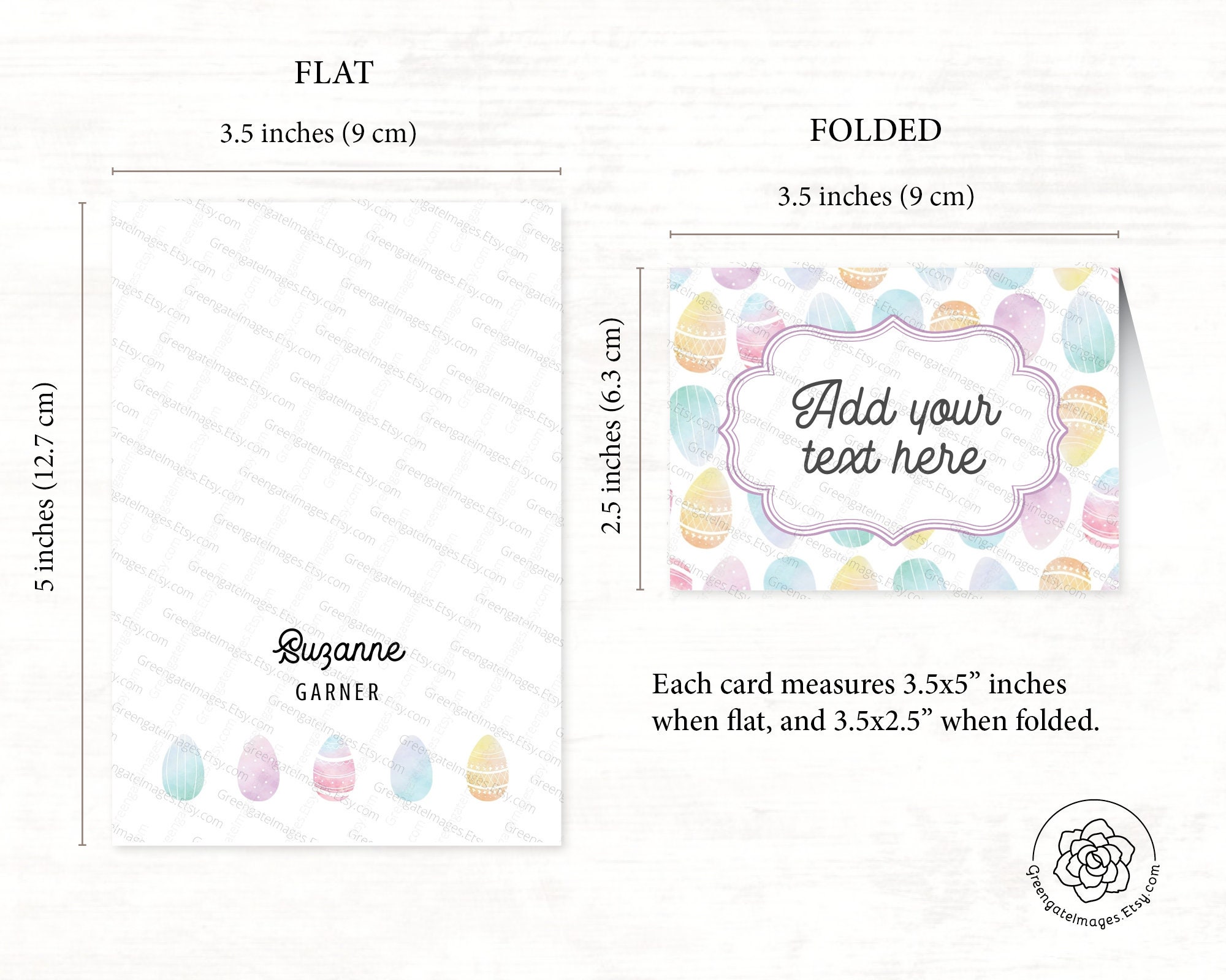 Easter Place Cards - PRINTABLE Buffet Sign, Editable in Corjl, Party ...