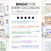 Paris Bingo Cards: Printable Bingo Cards, 50 Cards, Senior Citizen ...