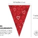 Valentine's Day Bunting - PRINTABLE Heart Party Decor, Galentines ...