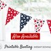 4th of July Banner - Bunting, Stars and Stripes, Independence Day Ideas ...