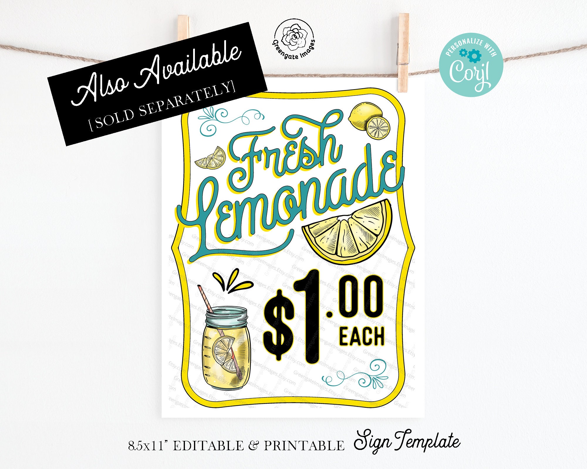 Lemonade Sign Template