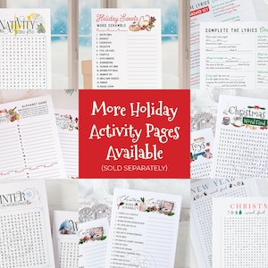 Winter Word Scramble - PRINTABLE Downloadable Activity. Winterwear Word ...