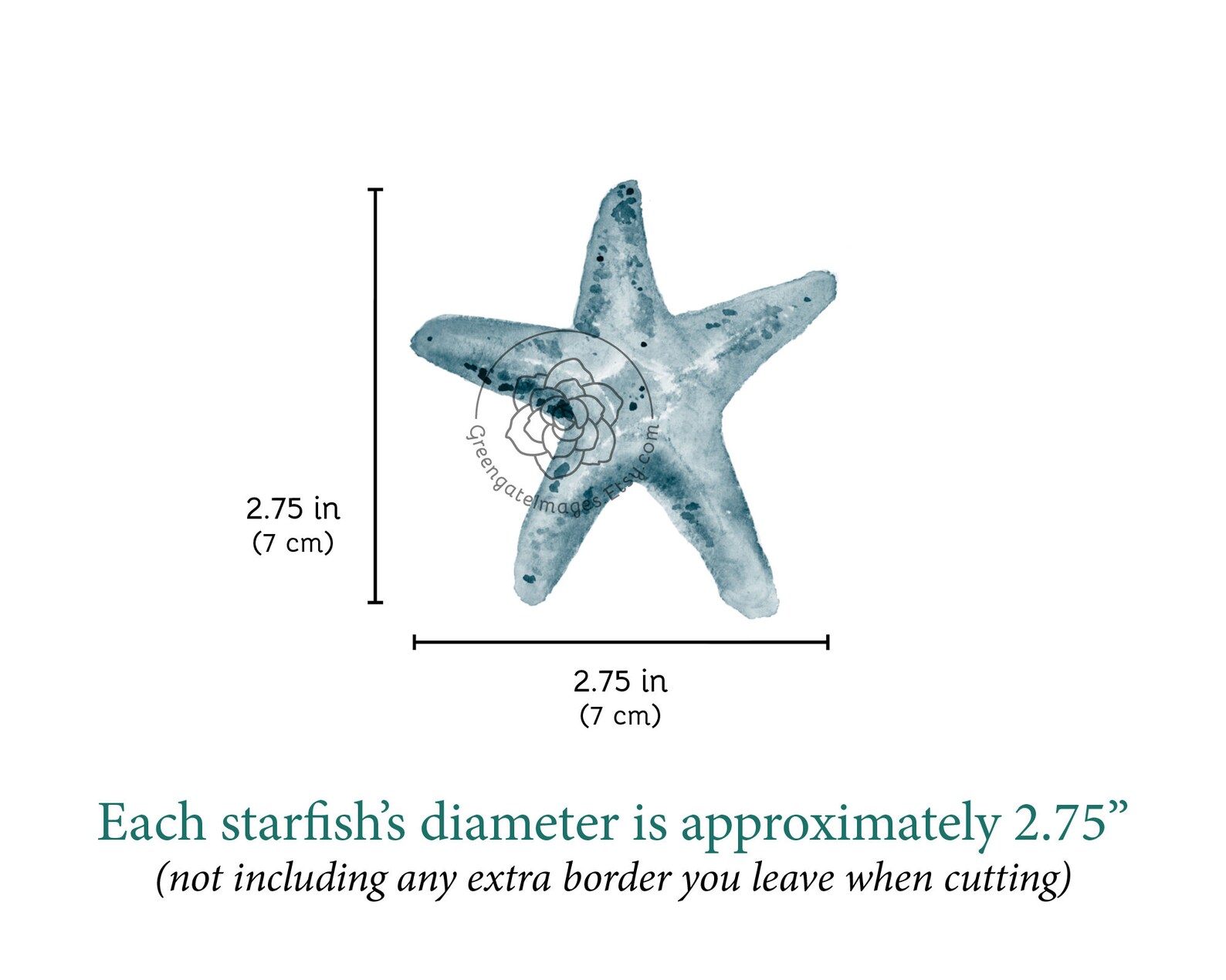 Starfish Gift Tags - Printable Gift Tag, Editable Corjl, Favor Bag Tag ...