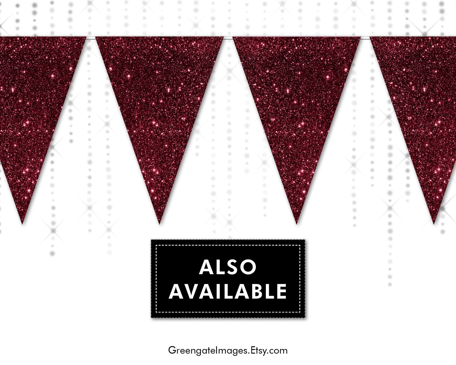 Burgundy Letter Banner burgundy and gold printable bunting | Etsy