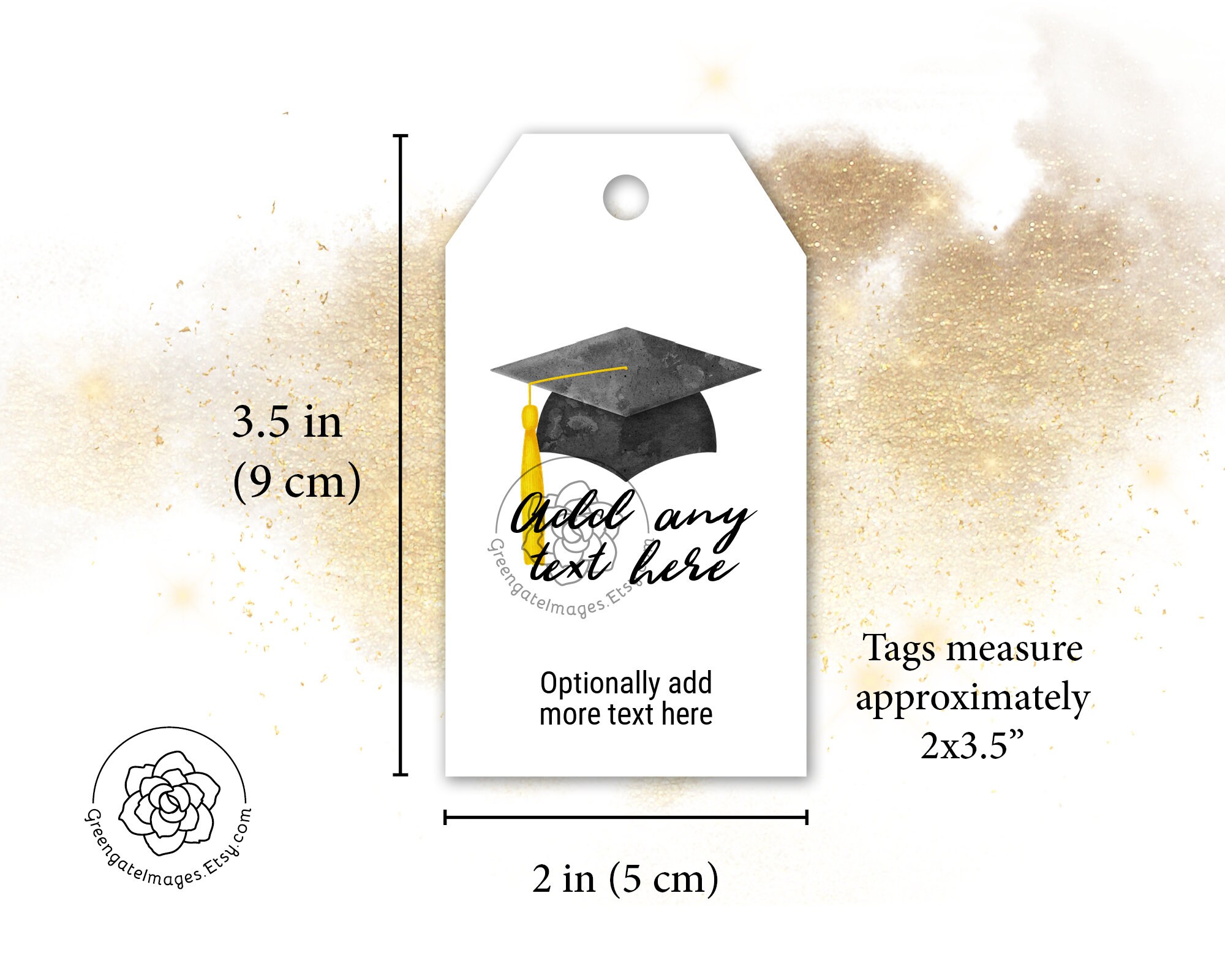 Graduation Gift Tags Printable Gift Tag Editable Corjl | Etsy