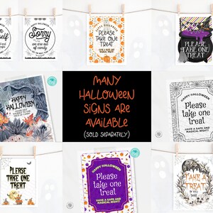 Trick or Treat Signs - 8.5x11" Halloween Signs, Yes We Have Candy ...