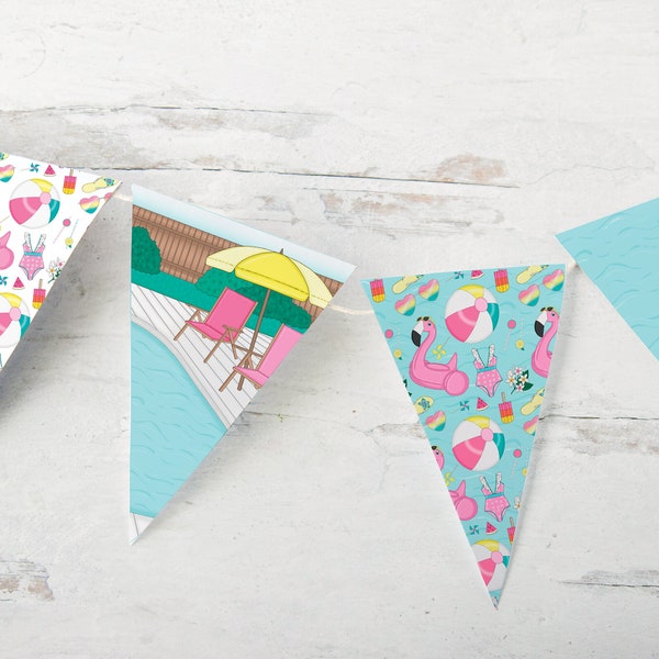 Pool Party Banner - Etsy