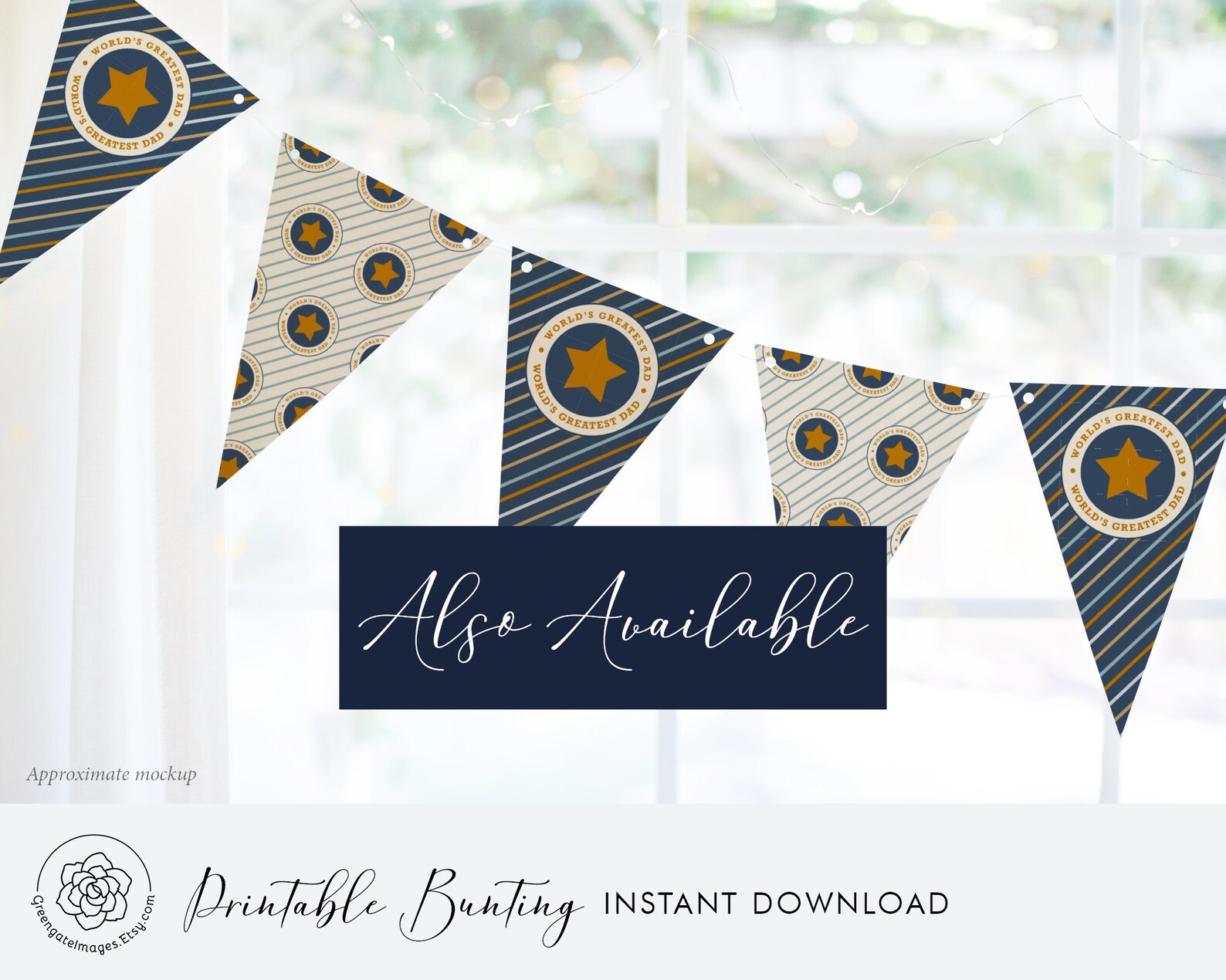 Father's Day Bunting PRINTABLE Banner for Father's | Etsy