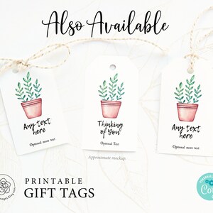 Get Well Gift Tags - Printable Gift Tag, Editable Corjl, Favor Bag Tag ...