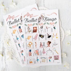 Ballet Bingo - 50 PRINTABLE Unique Cards. Instant Digital Download PDF ...