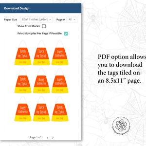 Candy Corn Gift Tags - Printable Bag Tags That You Can Personalize in ...
