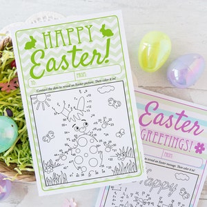 Easter Dot-to-dot Pack PRINTABLE Connect-the-dots Coloring Page, Easter ...