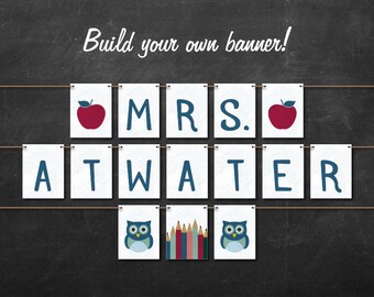 Printable Farmhouse Decor Chalk & Burlap Classroom (Instant Download ...